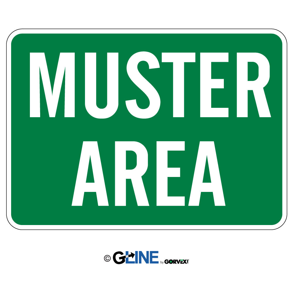 Muster Area Sign - Gorvex.com