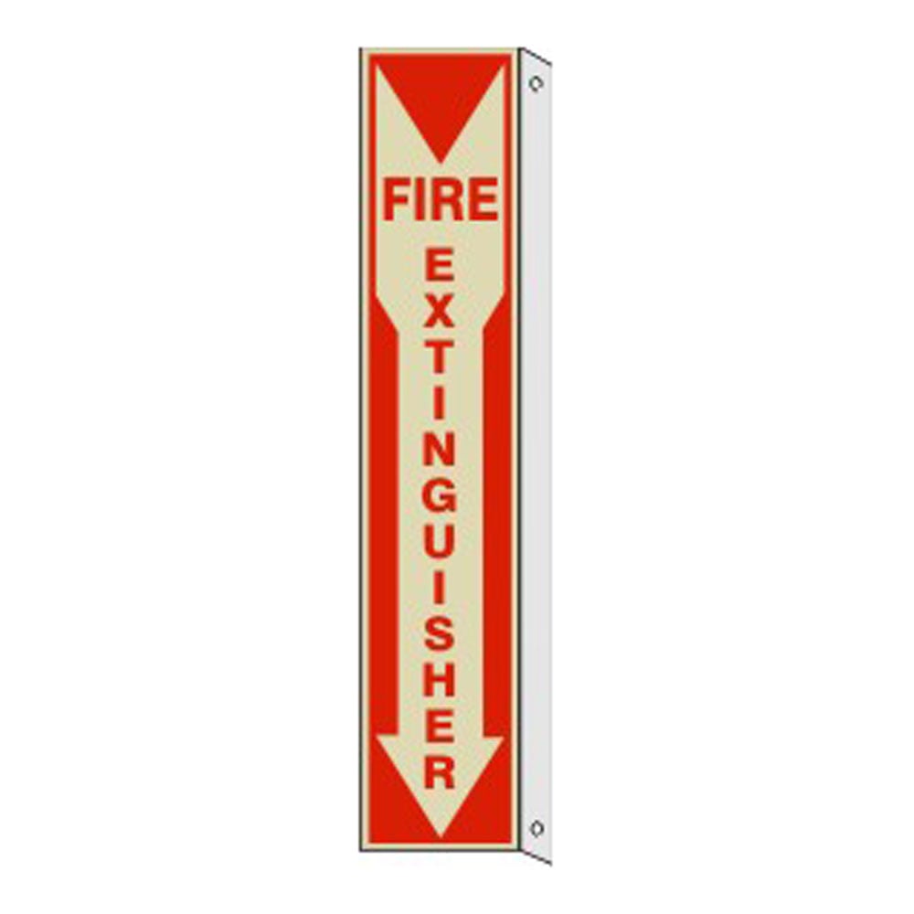 Fire Extinguisher Down Arrow Glow Sign - Gorvex.com