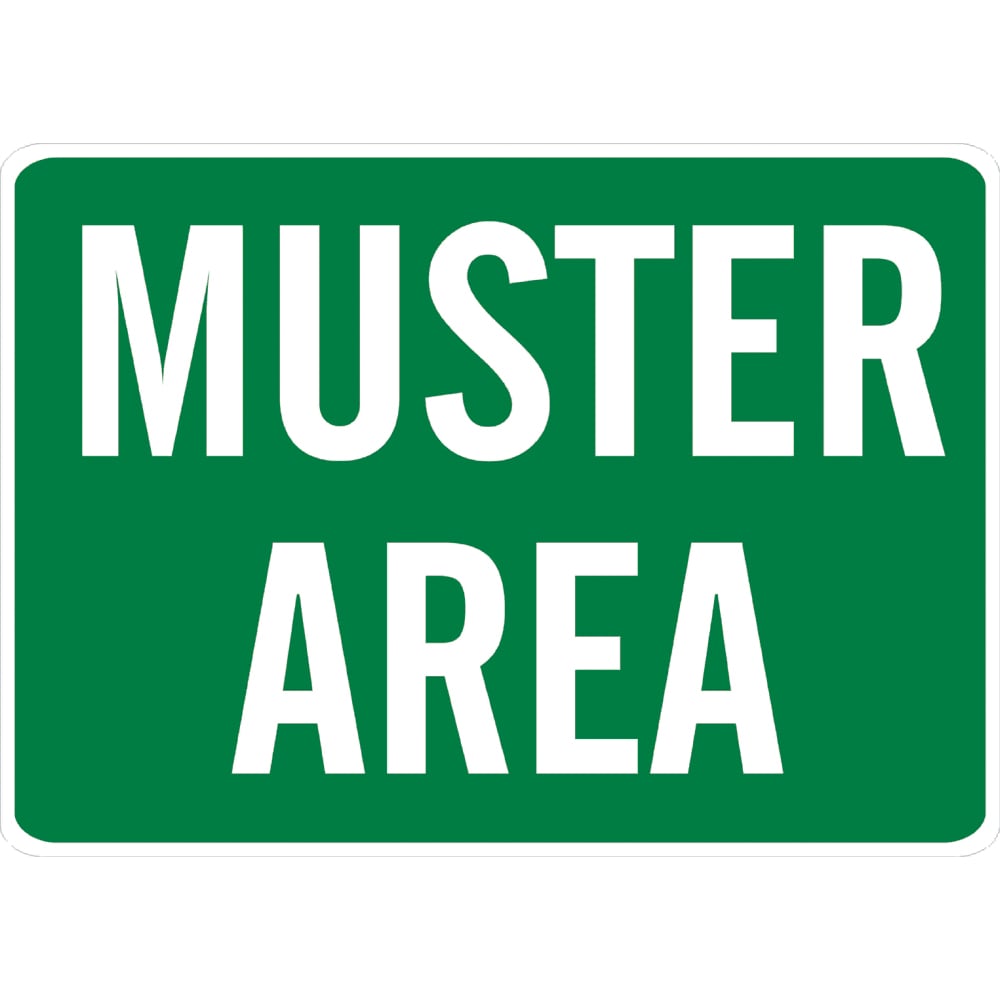 Muster Area Sign - Gorvex.com